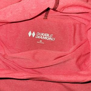 Double Diamond | Tops | Nwt Double Diamond Athletic Hoodie Top Pink ...
